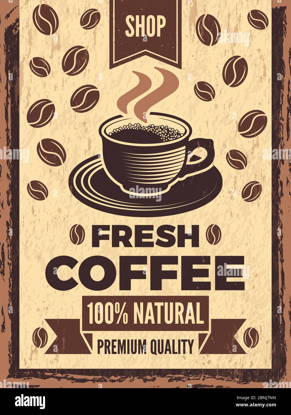 Poster in retro style for coffee house Stock Vector Image & Art - Alamy