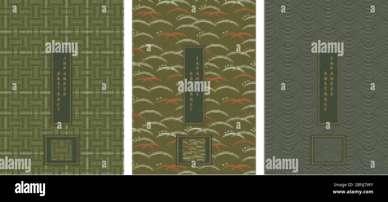 Oriental Japanese style abstract pattern background design geometry ...