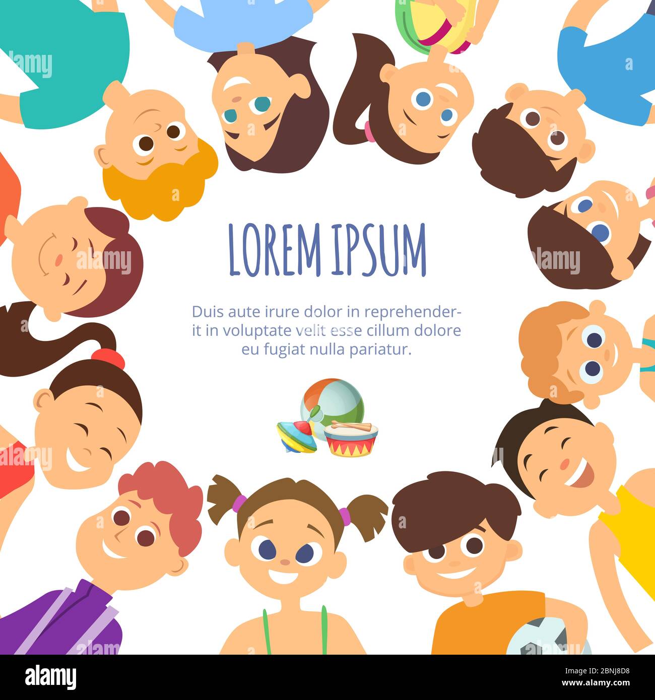 Happy kids smiling Stock Vector Images - Alamy