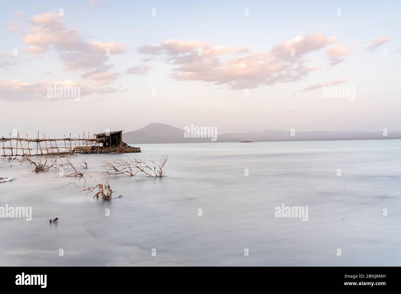 Lake Afrera (Lake Afdera), Danakil Depression, Afar Region, Ethiopia ...