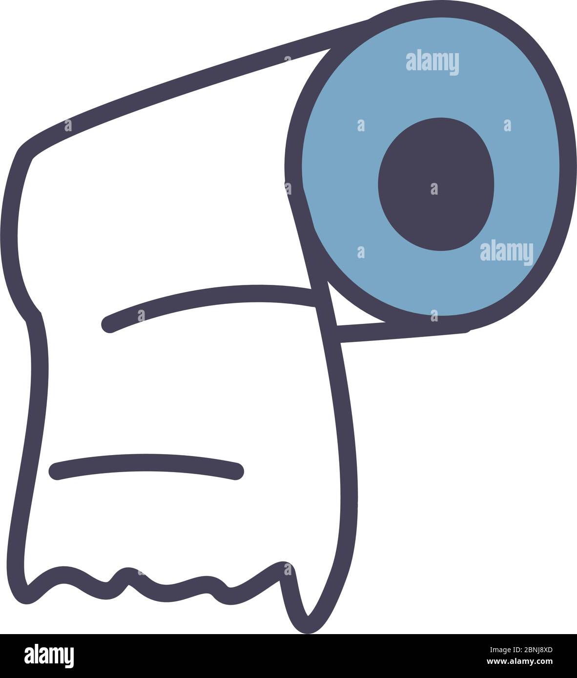 Toilet paper fill style icon design, Hygiene wash health clean healthy ...