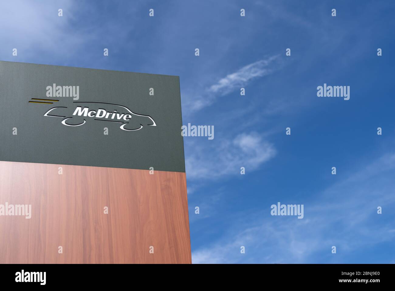 Mcdrive sign with mcdonalds logo hi-res stock photography and images ...
