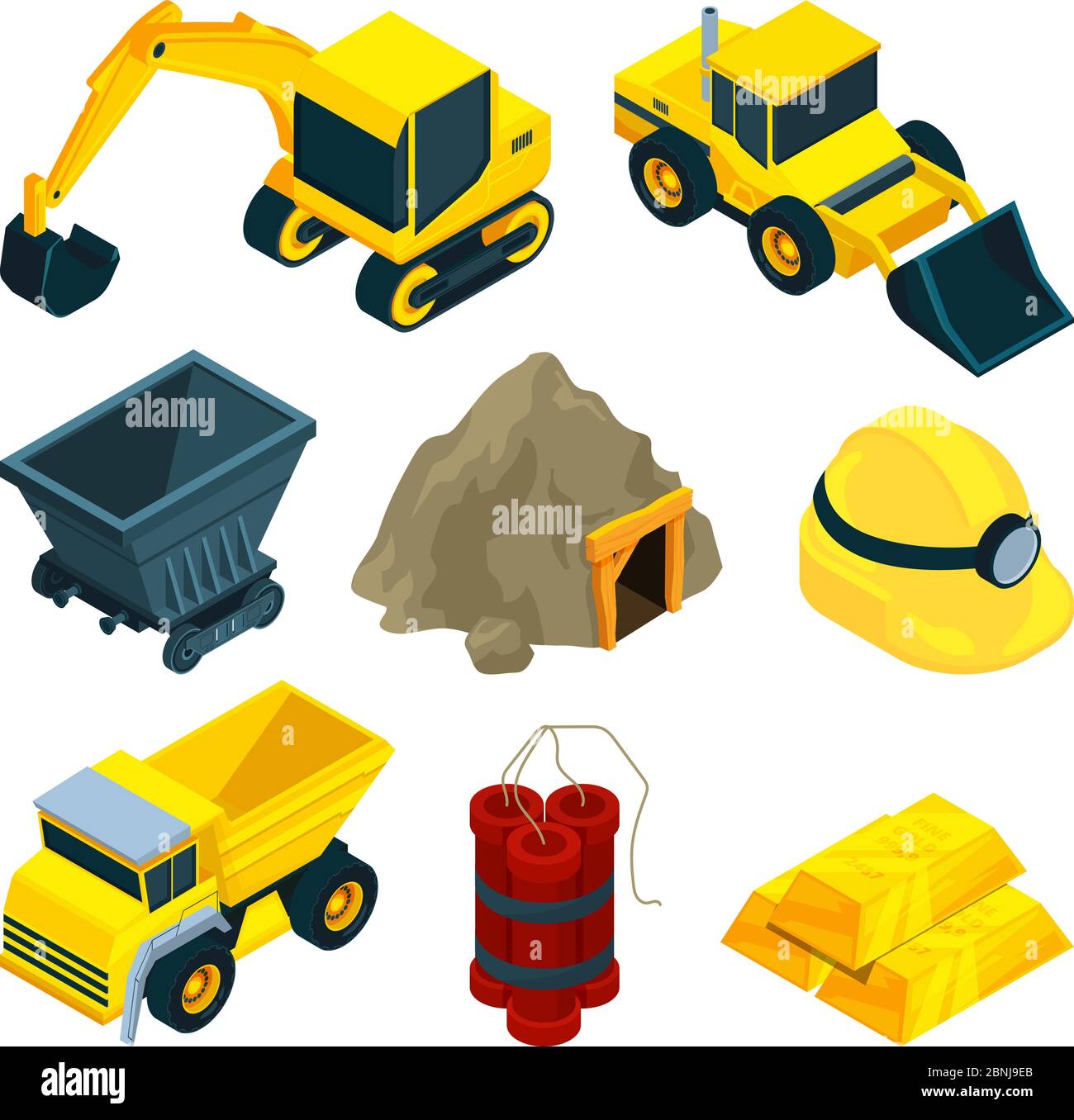 Collection of minerals Stock Vector Images - Alamy