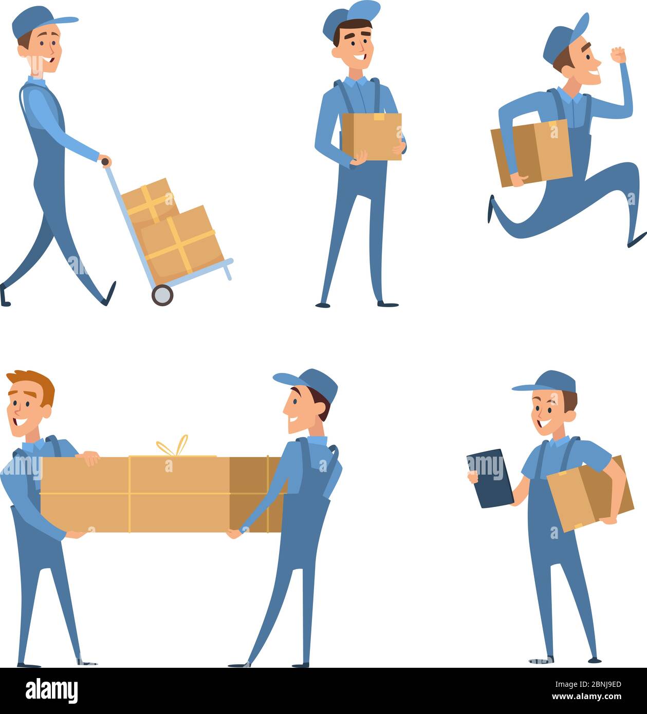 Delivery person Stock Vector Images - Alamy