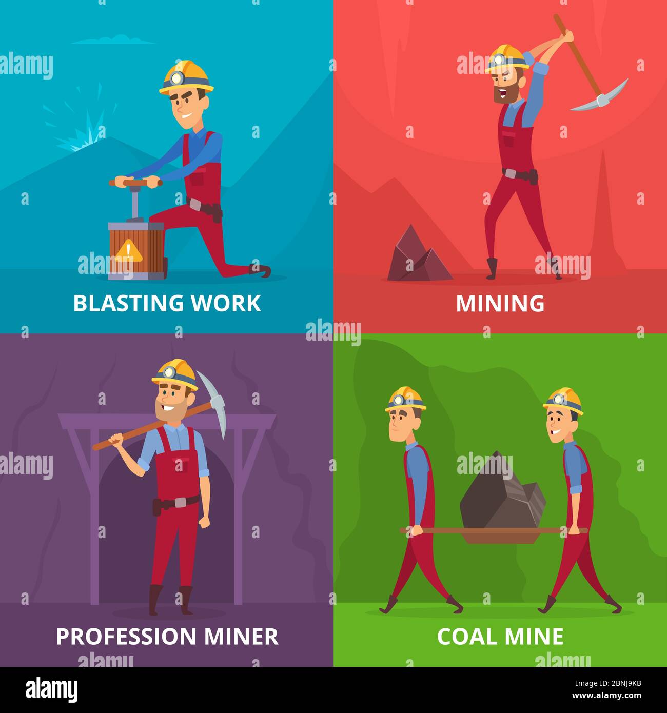 Mine blasting Stock Vector Images - Alamy