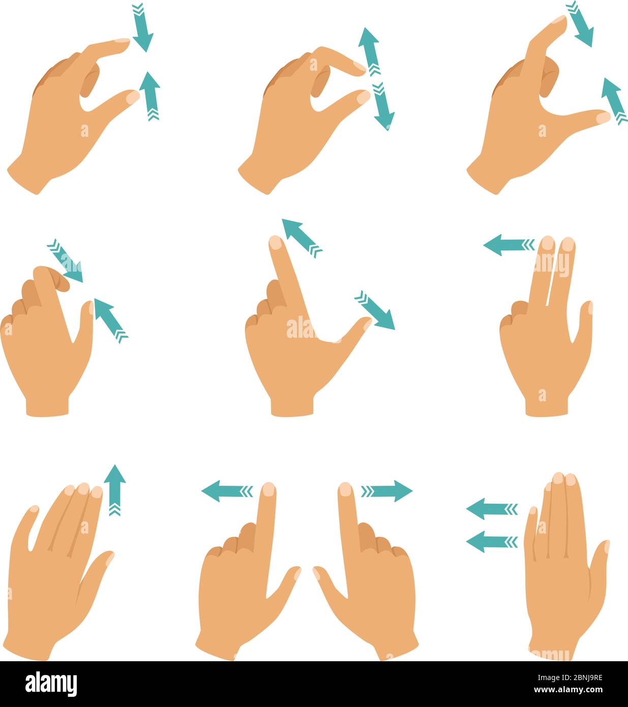 Touching object sensory Stock Vector Images - Alamy