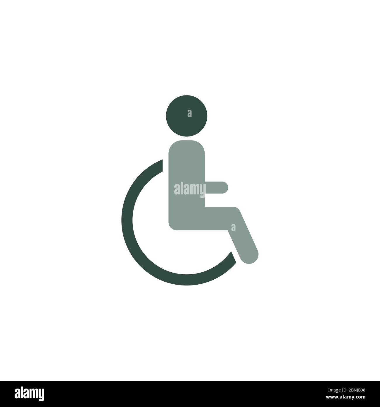 disabled color style icon. sign design. wheelchair icon icon design ...