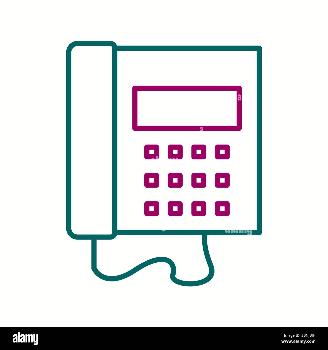 Beautiful Phone Line Vector Icon Stock Vector Image & Art - Alamy