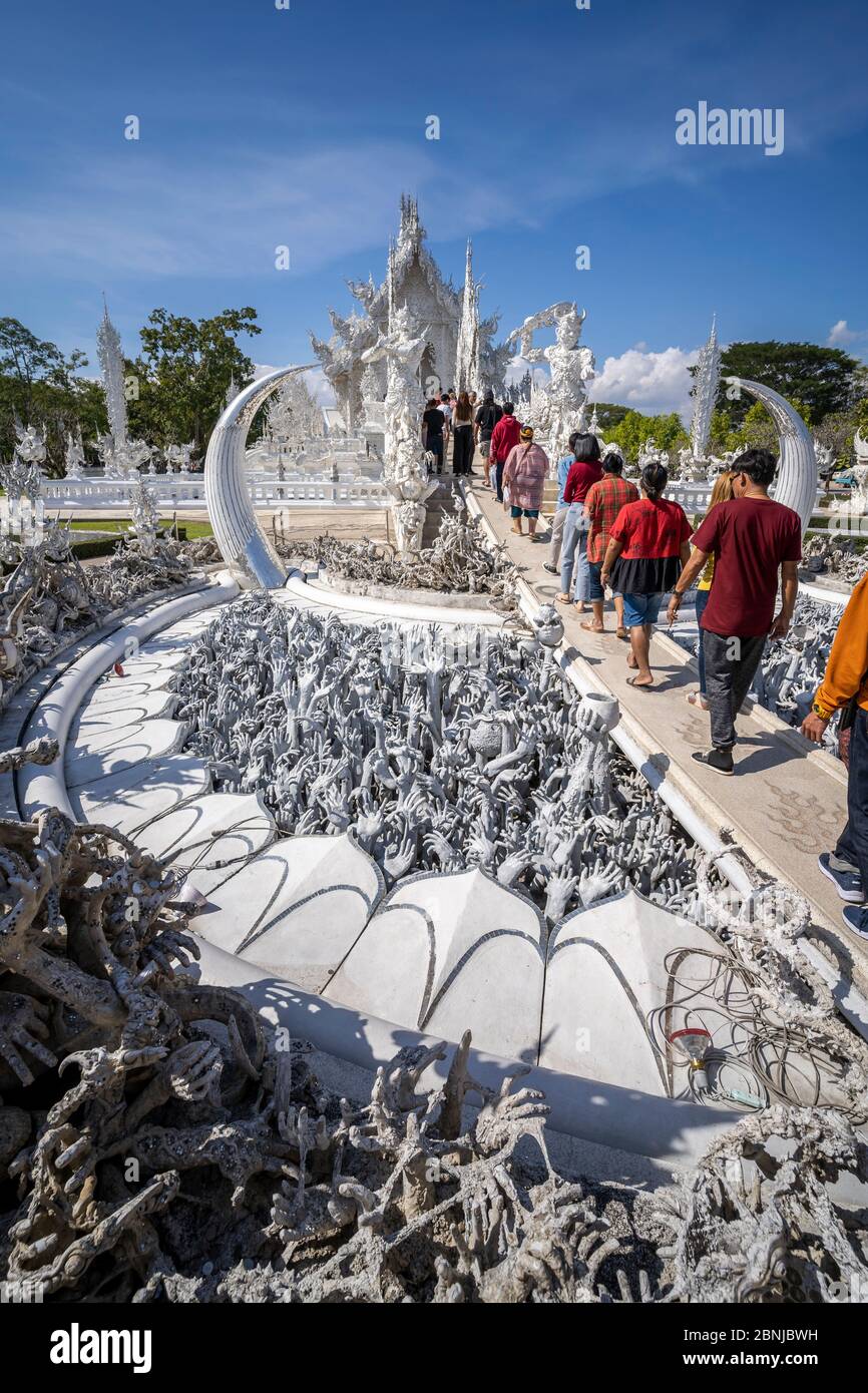 Thailand White Temple Hands