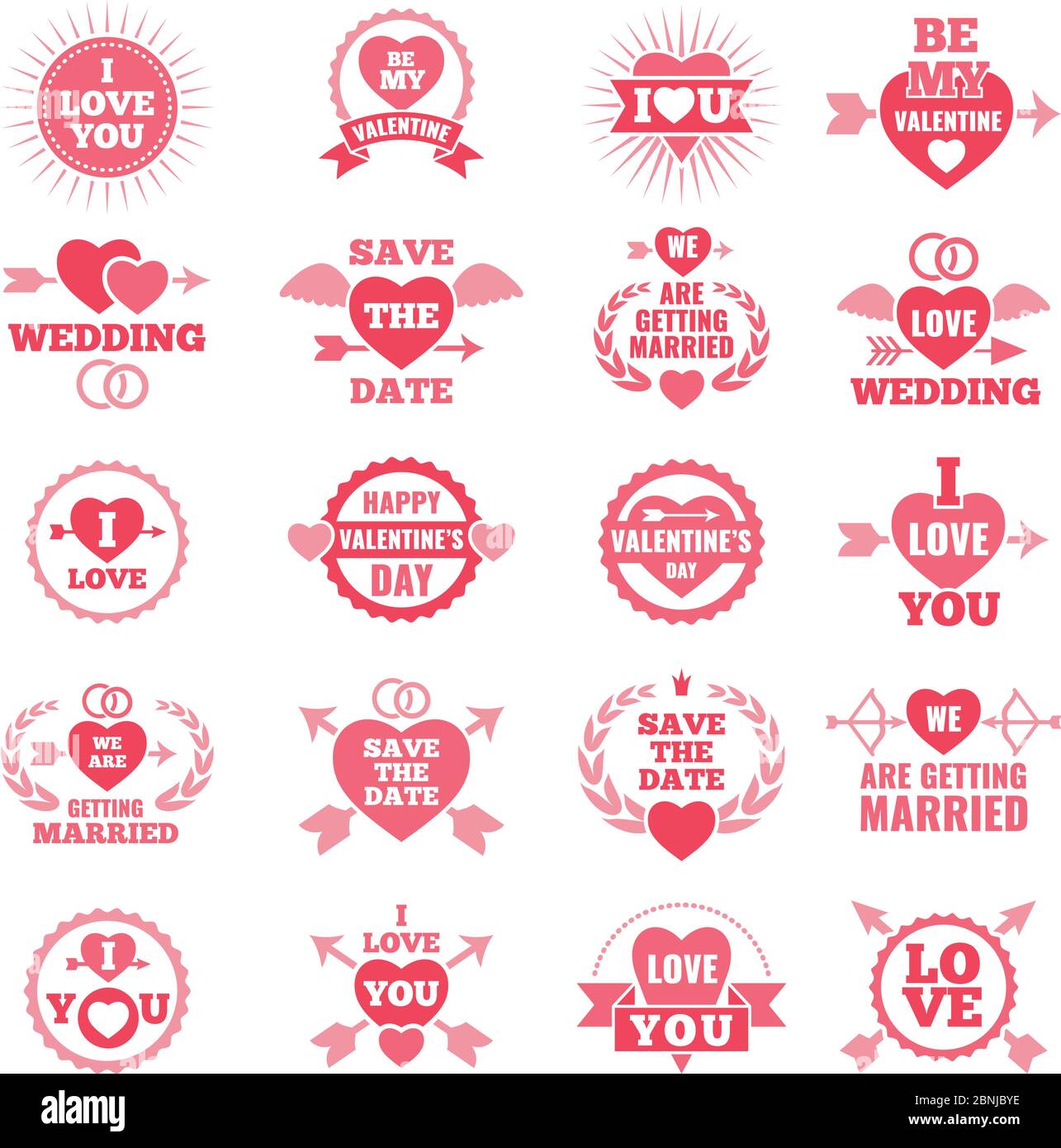 Wedding badges Stock Vector Images - Alamy