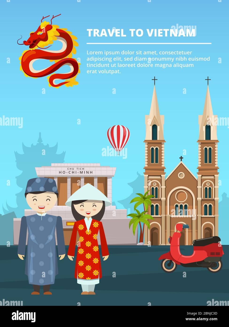 Travel asia landmarks skyline Stock Vector Images - Alamy