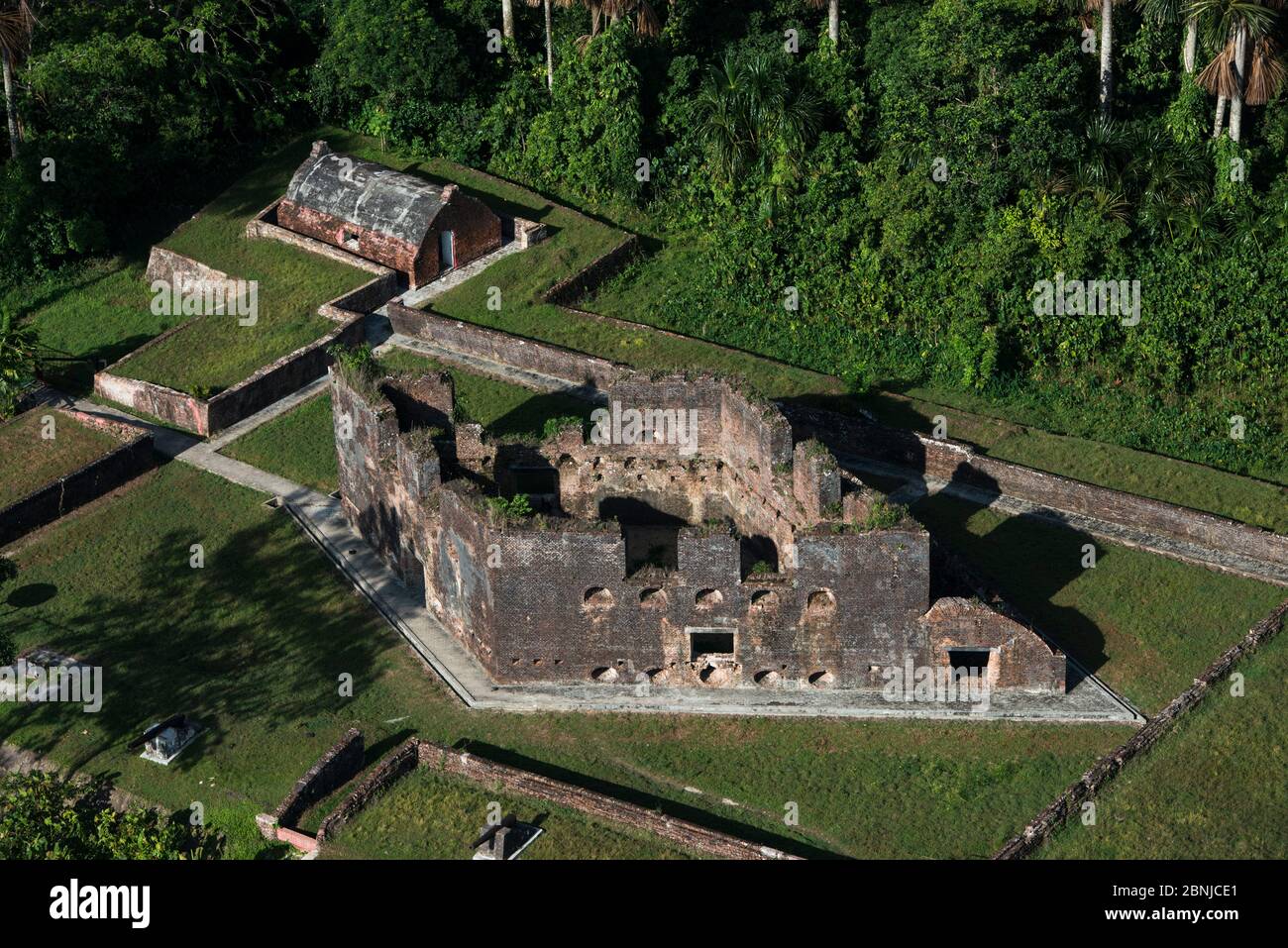 Zeelandia, a Dutch fort built 1743, Fort Island on Essequibo river ...