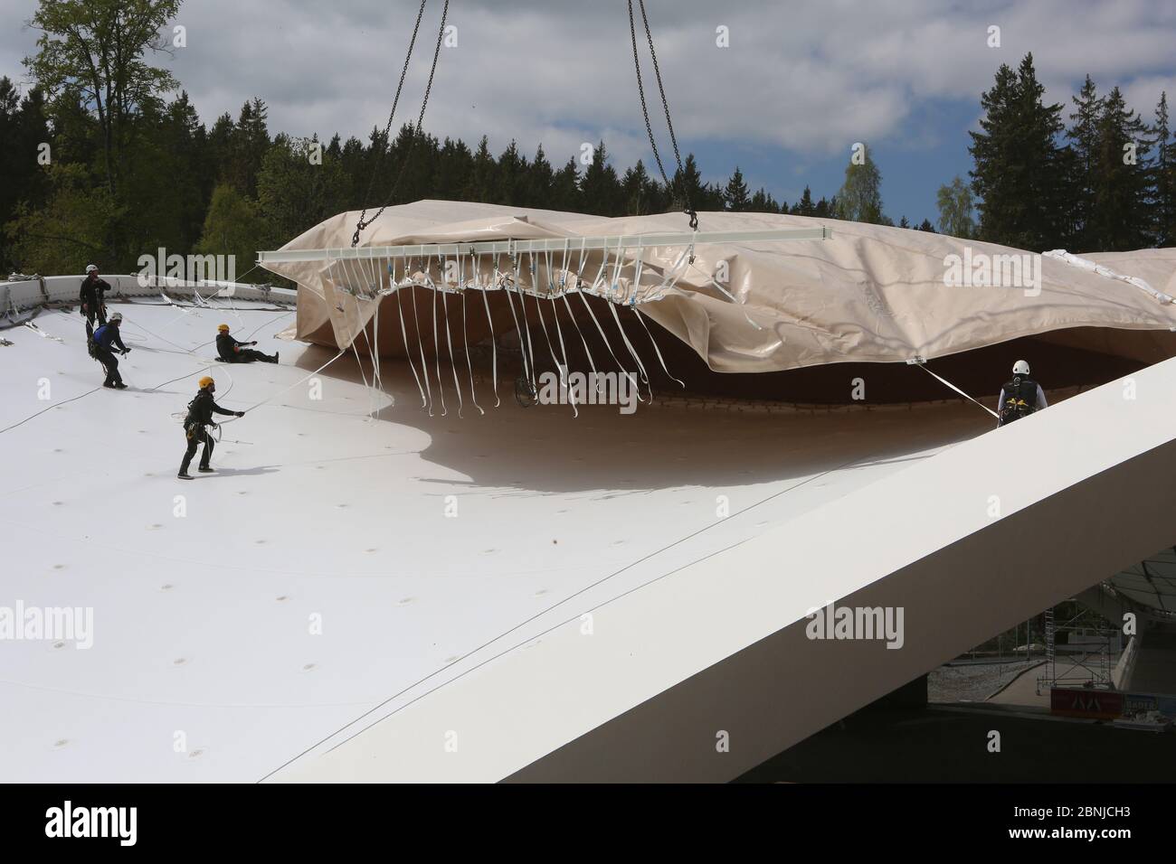 Schierke, Germany. 15th May, 2020. The roof of the Schierker Feuerstein ...