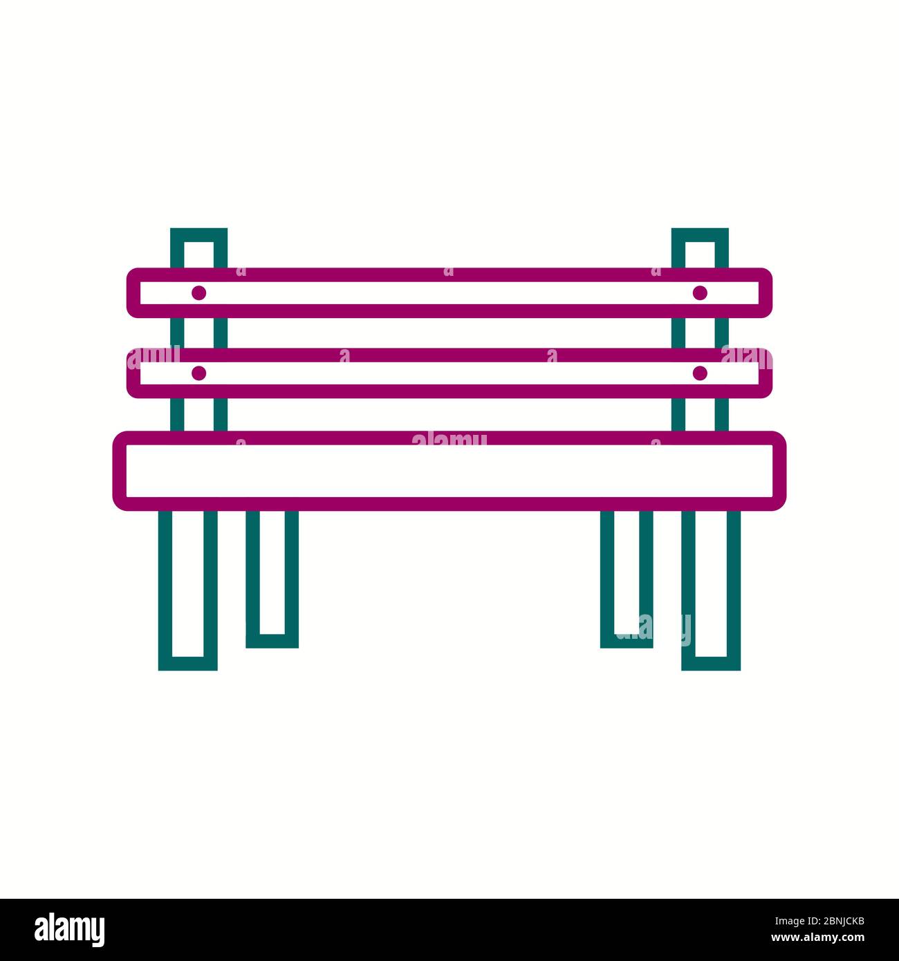 Beautiful Bench Line Vector Icon Stock Vector Image & Art - Alamy