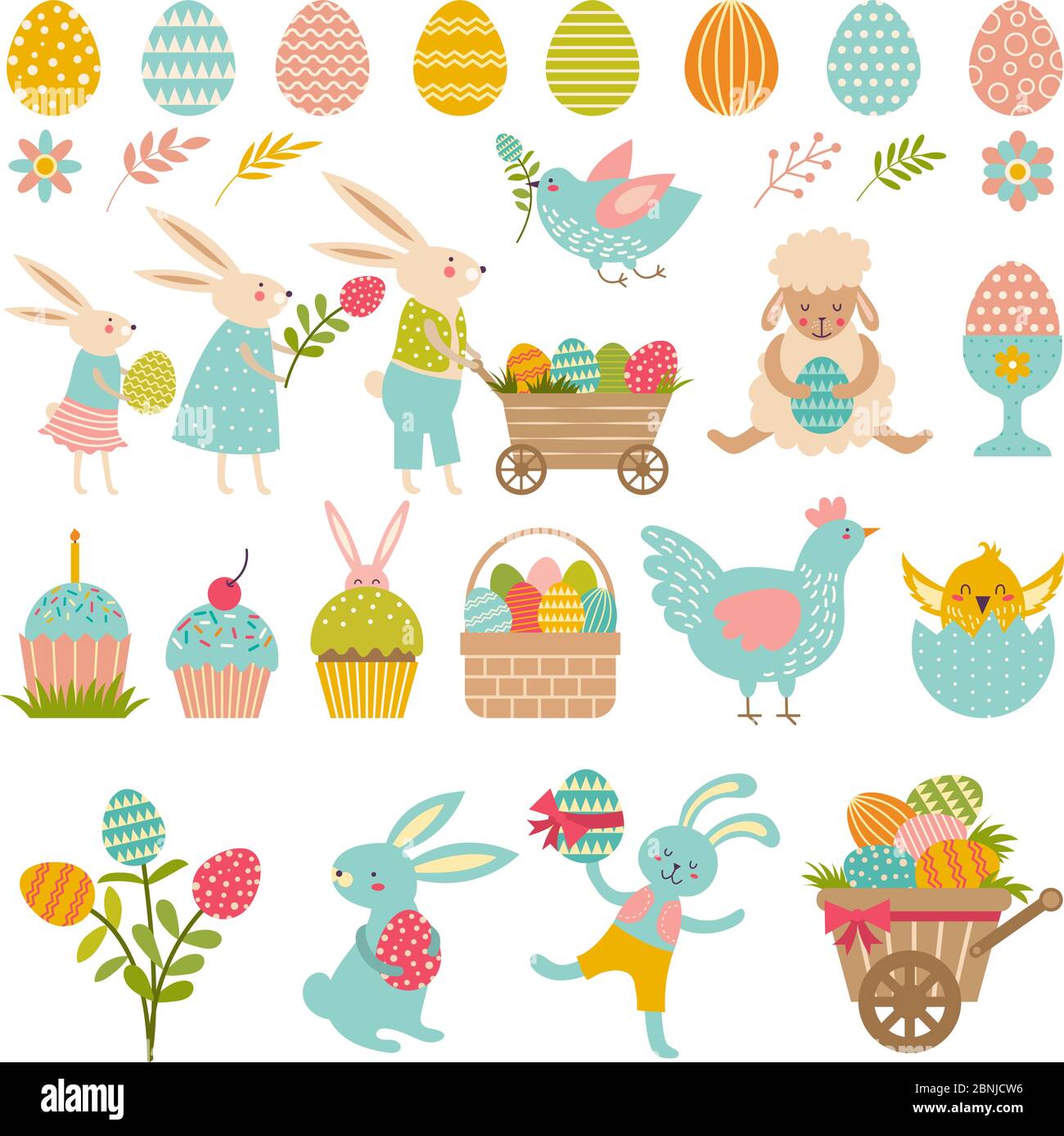 Spring symbols Cut Out Stock Images & Pictures - Alamy