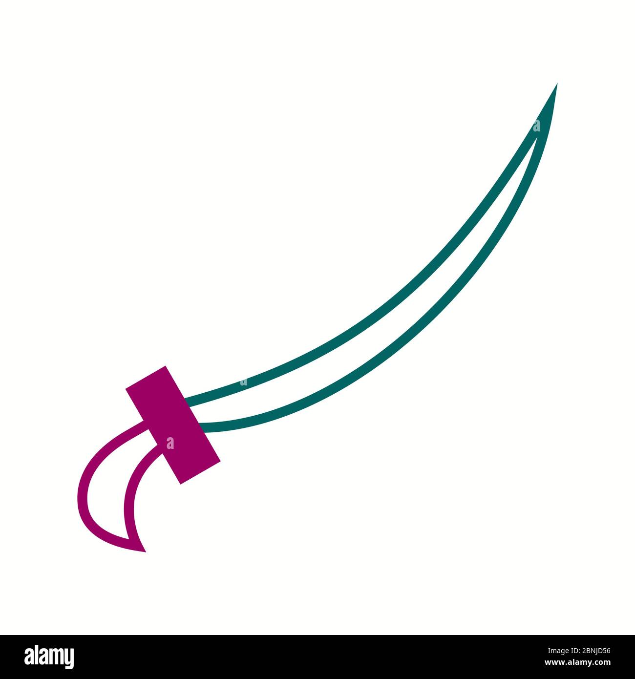 Beautiful Arabic Sword Line Vector Icon Stock Vector Image & Art - Alamy