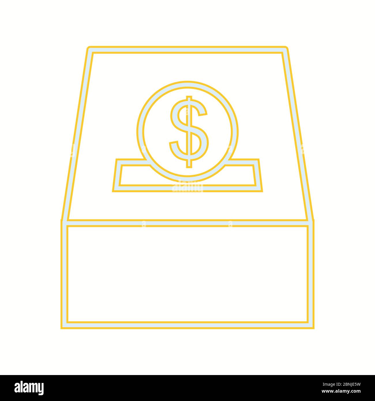 Beautiful Charity Box Line Vector Icon Stock Vector Image & Art - Alamy