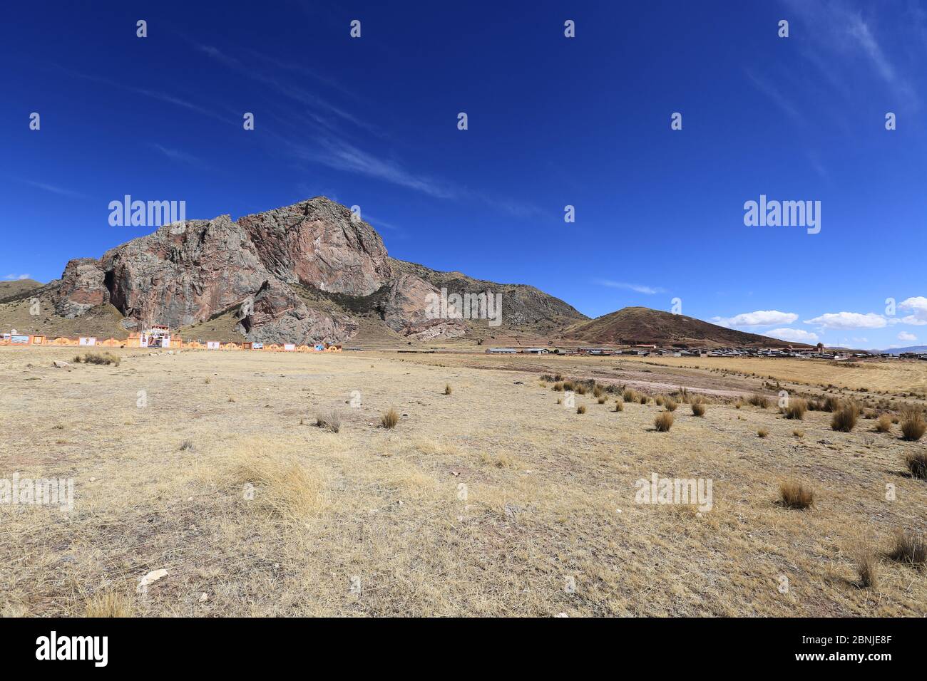 Peruvian landscape on the Andes plateau Stock Photo - Alamy
