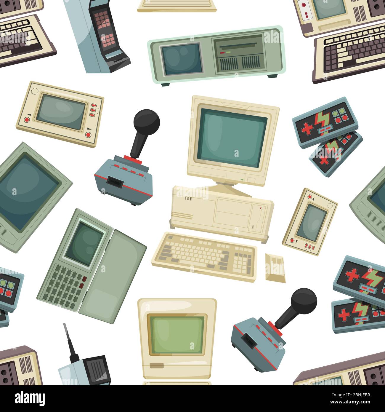 Retro portable computers Stock Vector Images - Alamy