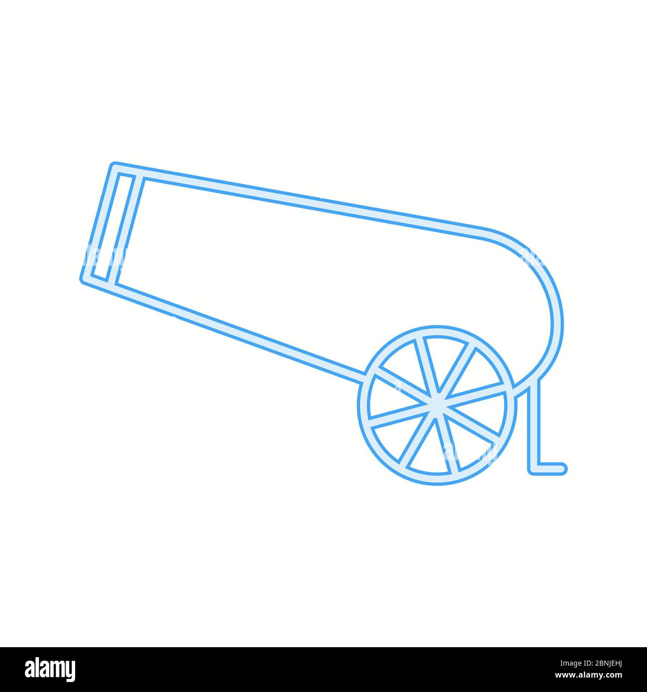 Beautiful Cannon Line Vector Icon Stock Vector Image & Art - Alamy
