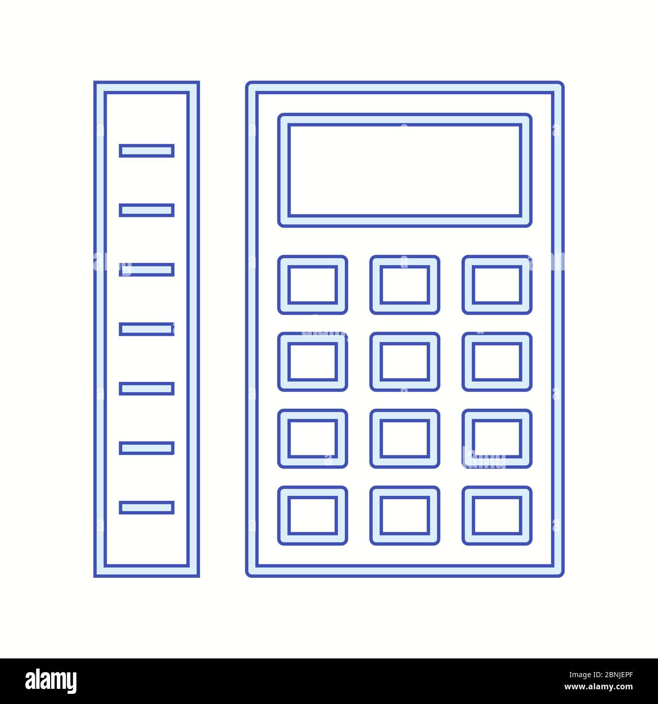 Beautiful Measurement Calculation Line Vector Icon Stock Vector Image ...