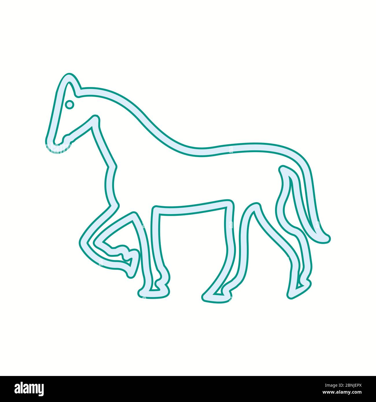 Beautiful Horse Line Vector Icon Stock Vector Image & Art - Alamy