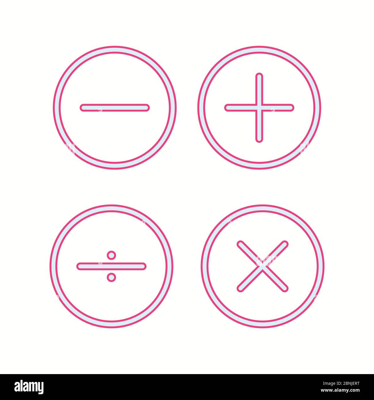 Beautiful Math Symbols Line Vector Icon Stock Vector Image & Art - Alamy