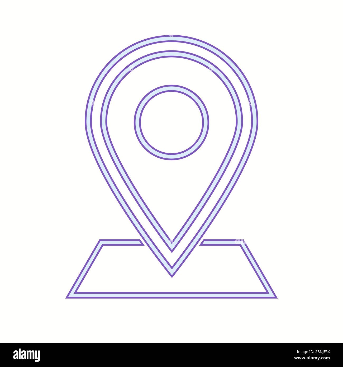 Beautiful Mark Place Line Vector Icon Stock Vector Image & Art - Alamy