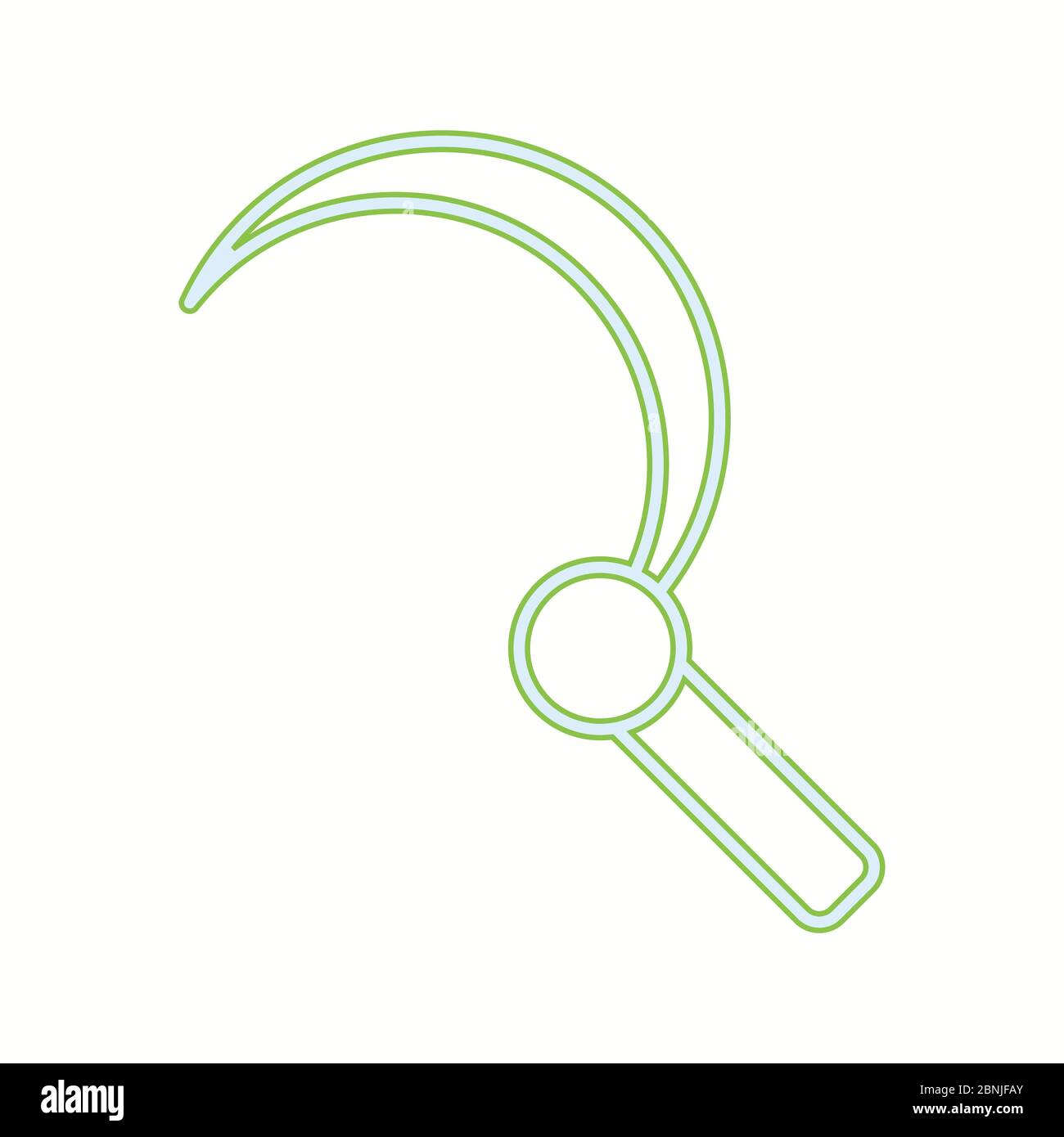Beautiful Sickle Line Vector Icon Stock Vector Image & Art - Alamy