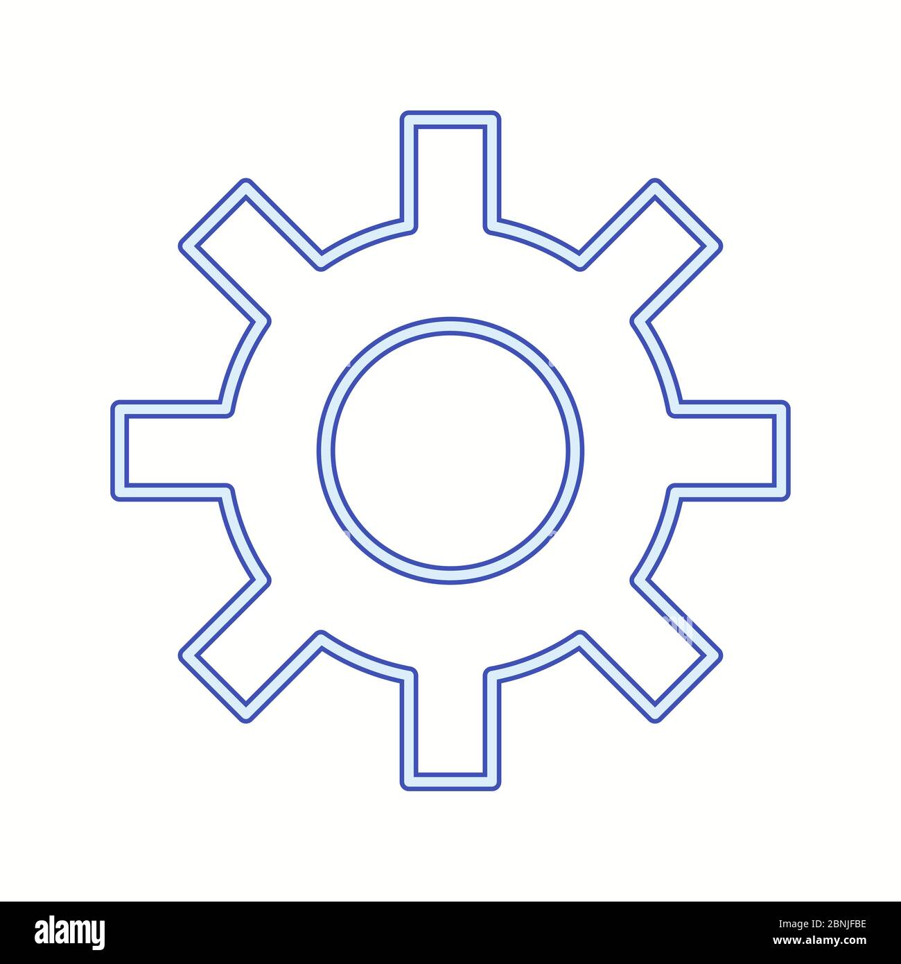 Beautiful Settings Line Vector Icon Stock Vector Image & Art - Alamy