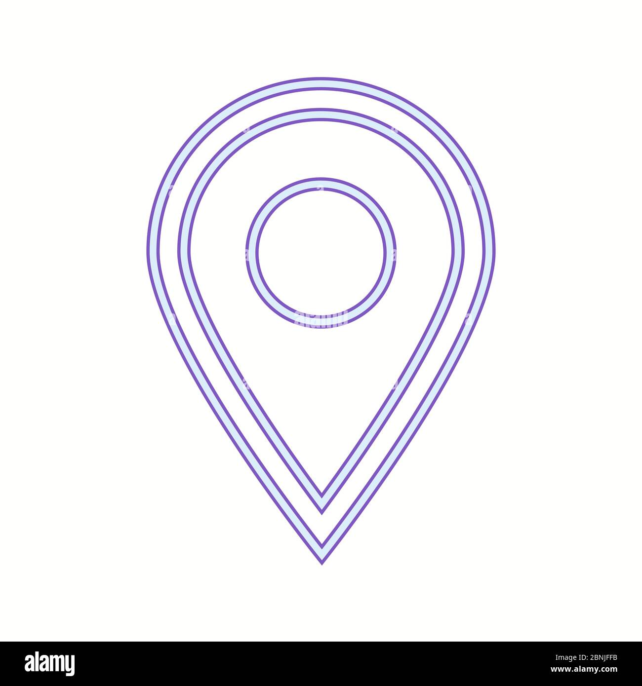 Pin location icon iconic hi-res stock photography and images - Alamy