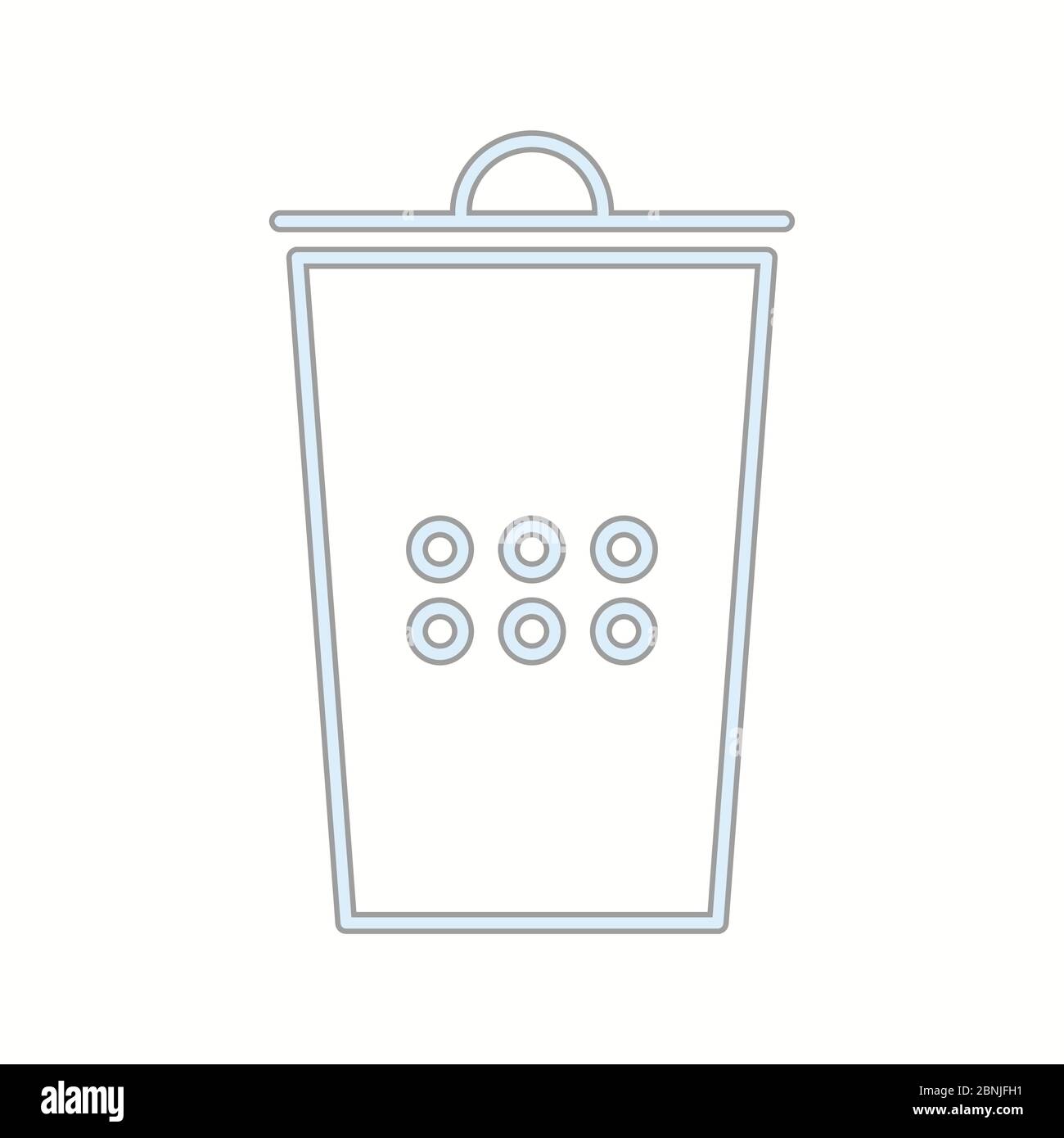 Beautiful Dust Bin Line Vector Icon Stock Vector Image & Art - Alamy