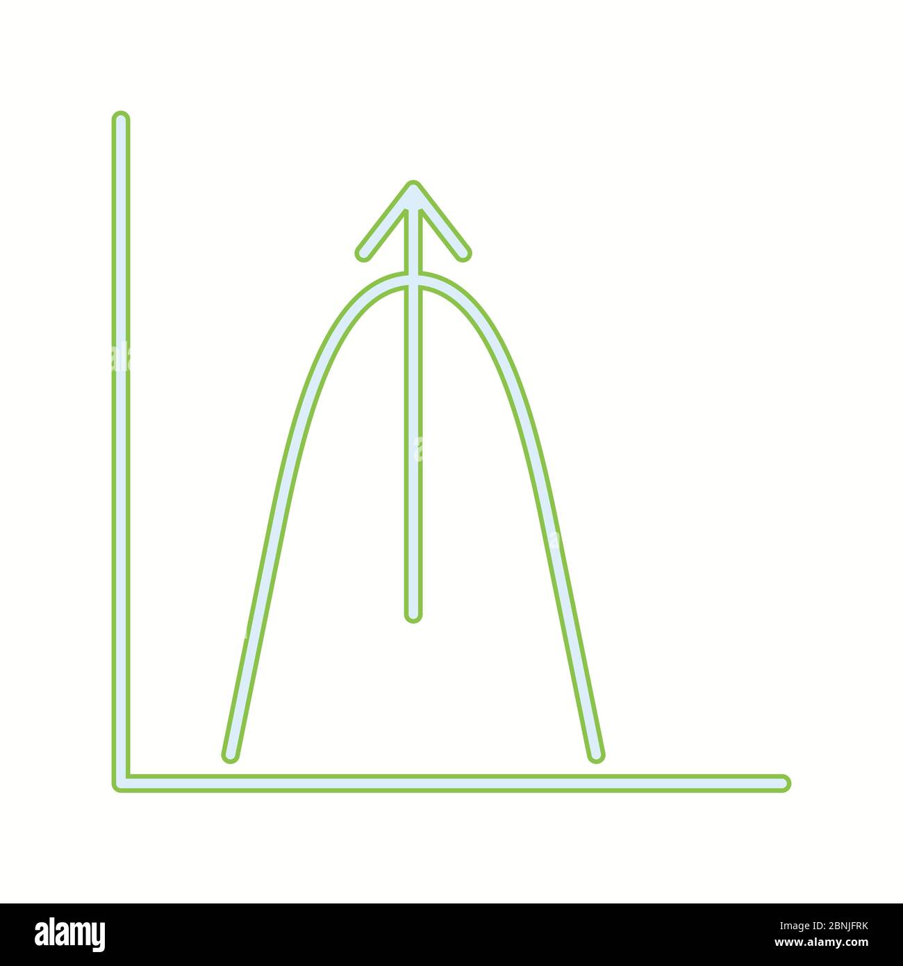 Beautiful Bell shaped graph line Vector Icon Stock Vector Image & Art ...