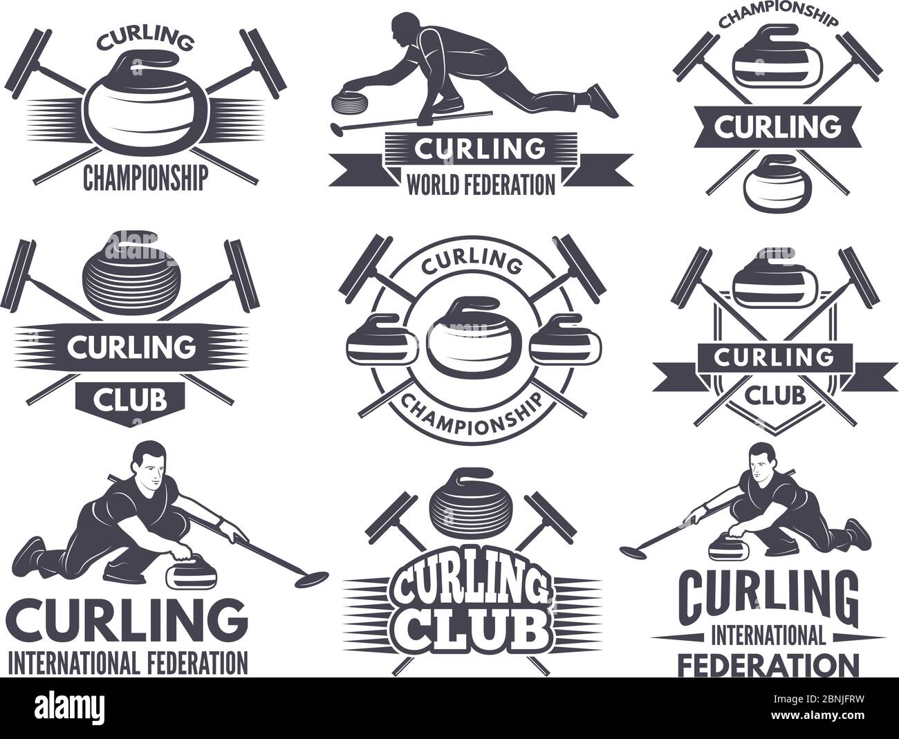 Monochrome badges Stock Vector Images - Alamy