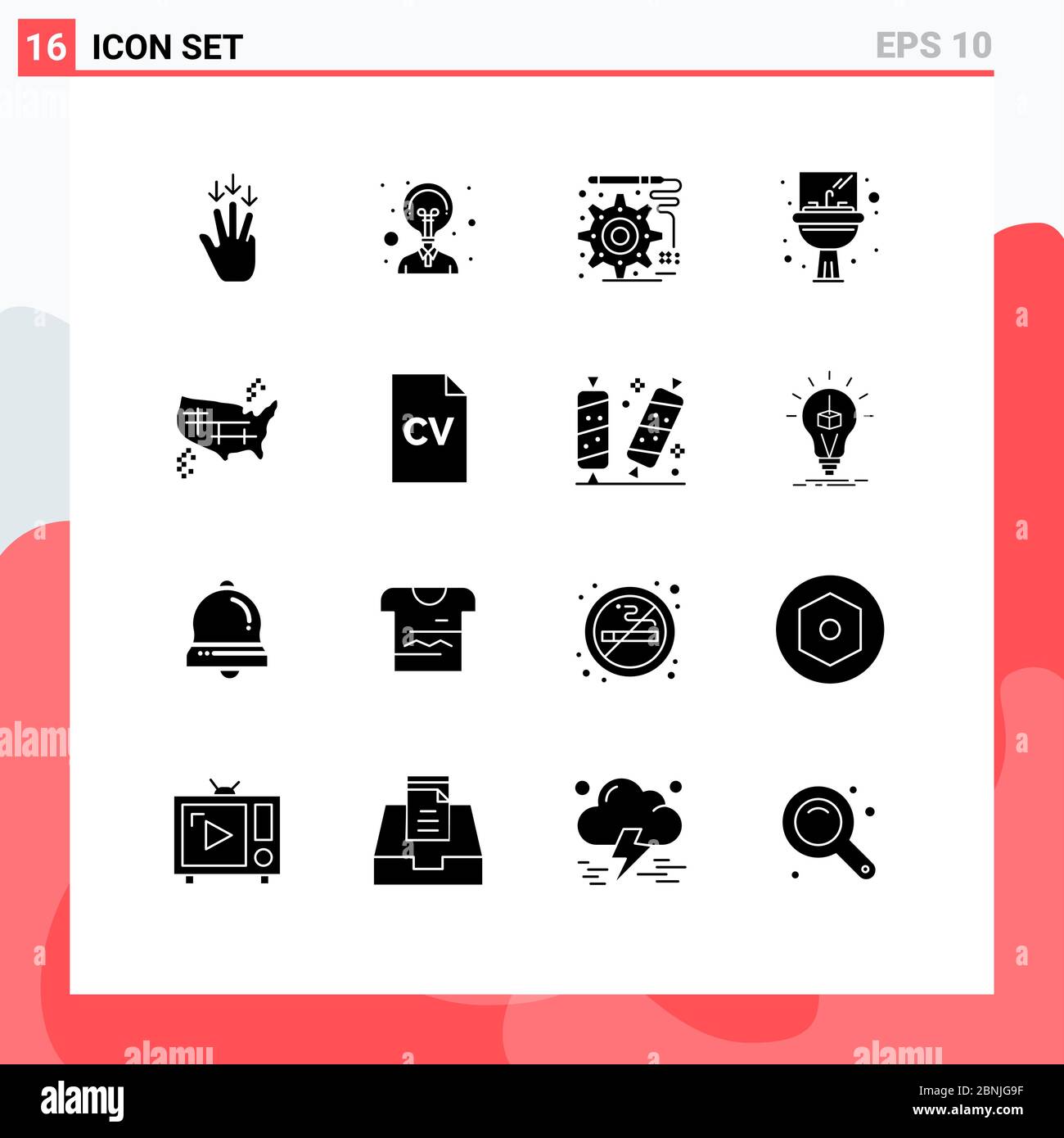 Usa states map arrow hi-res stock photography and images - Alamy