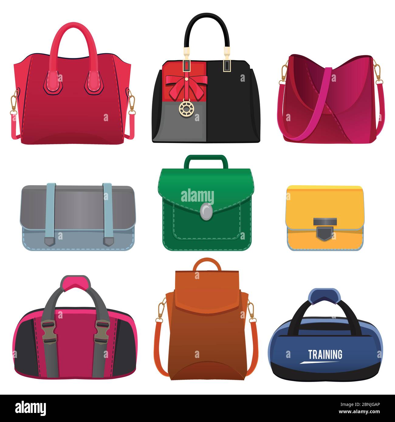 Woman handbag women object Stock Vector Images - Alamy