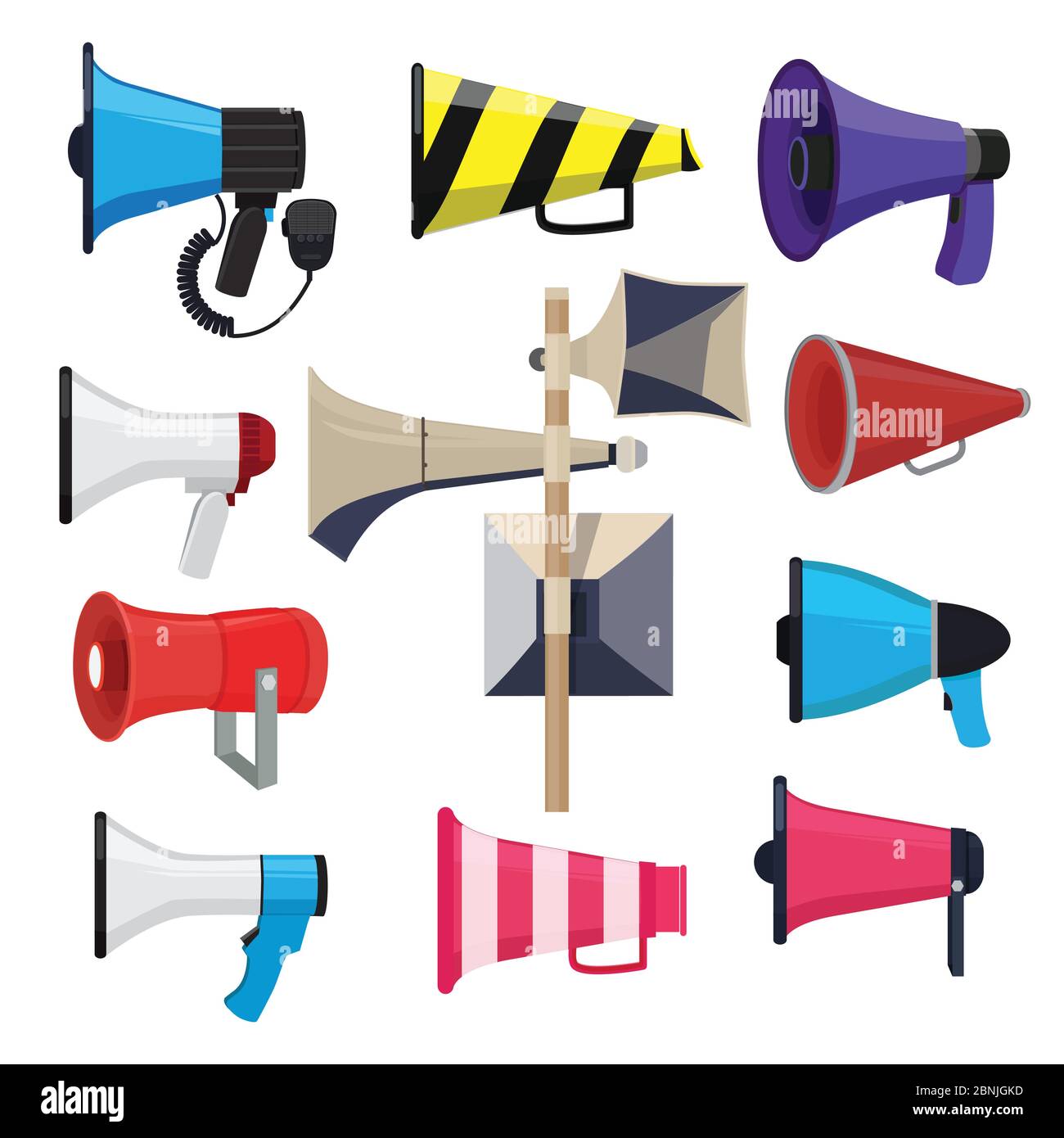 Different loud speakers. Symbols for announce Stock Vector Image & Art ...