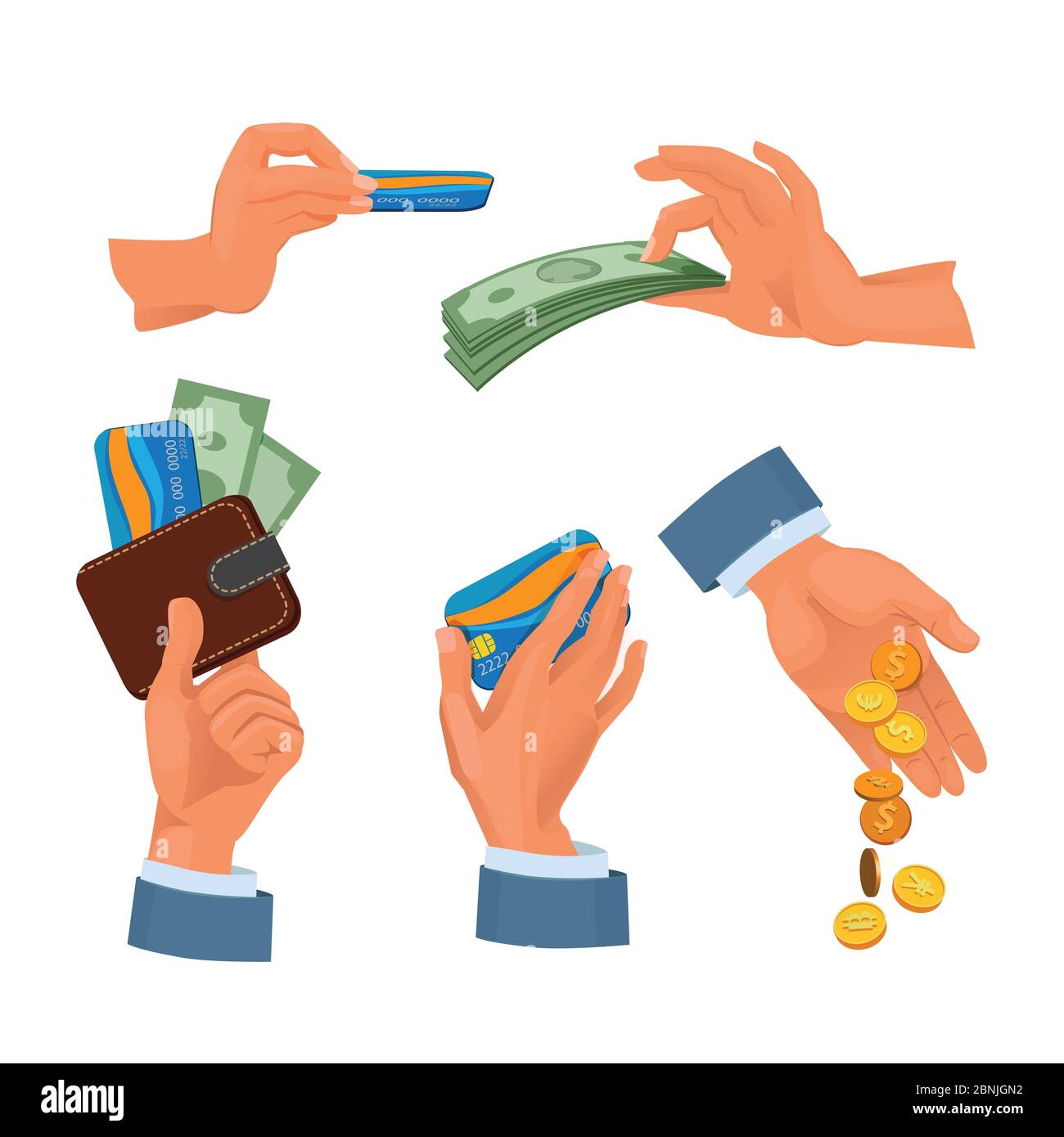 Set credit card in Stock Vector Images - Alamy