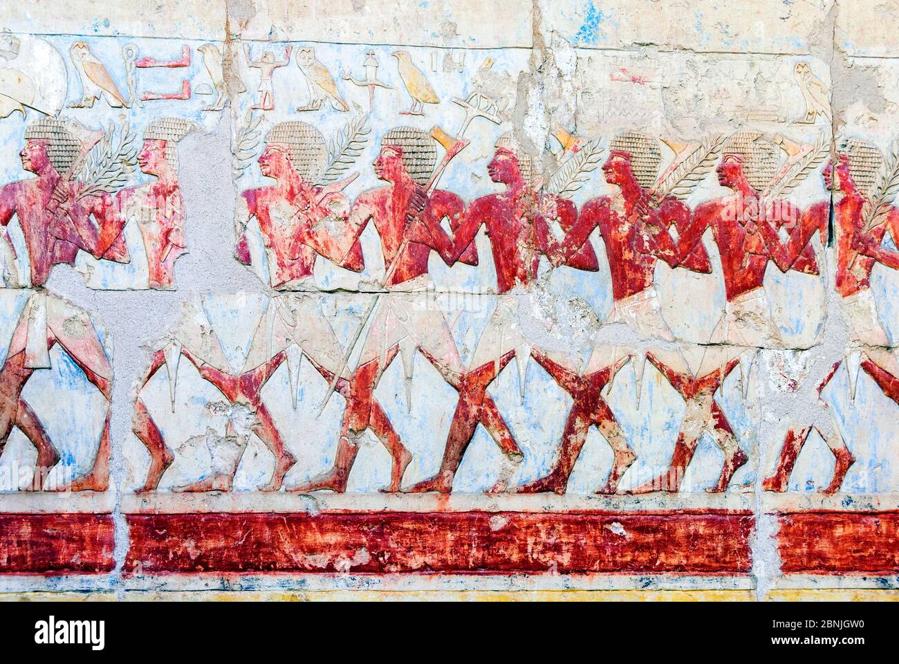 Hieroglyphic symbols at the Mortuary temple of queen Hatshepsut - Deir ...