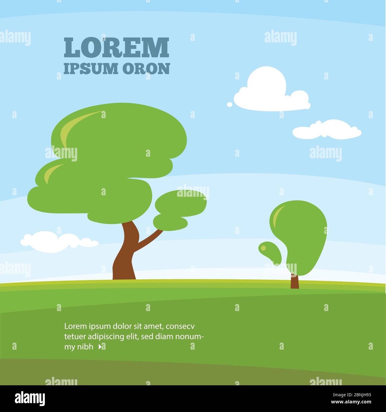 Picturesque woodland view Stock Vector Images - Alamy