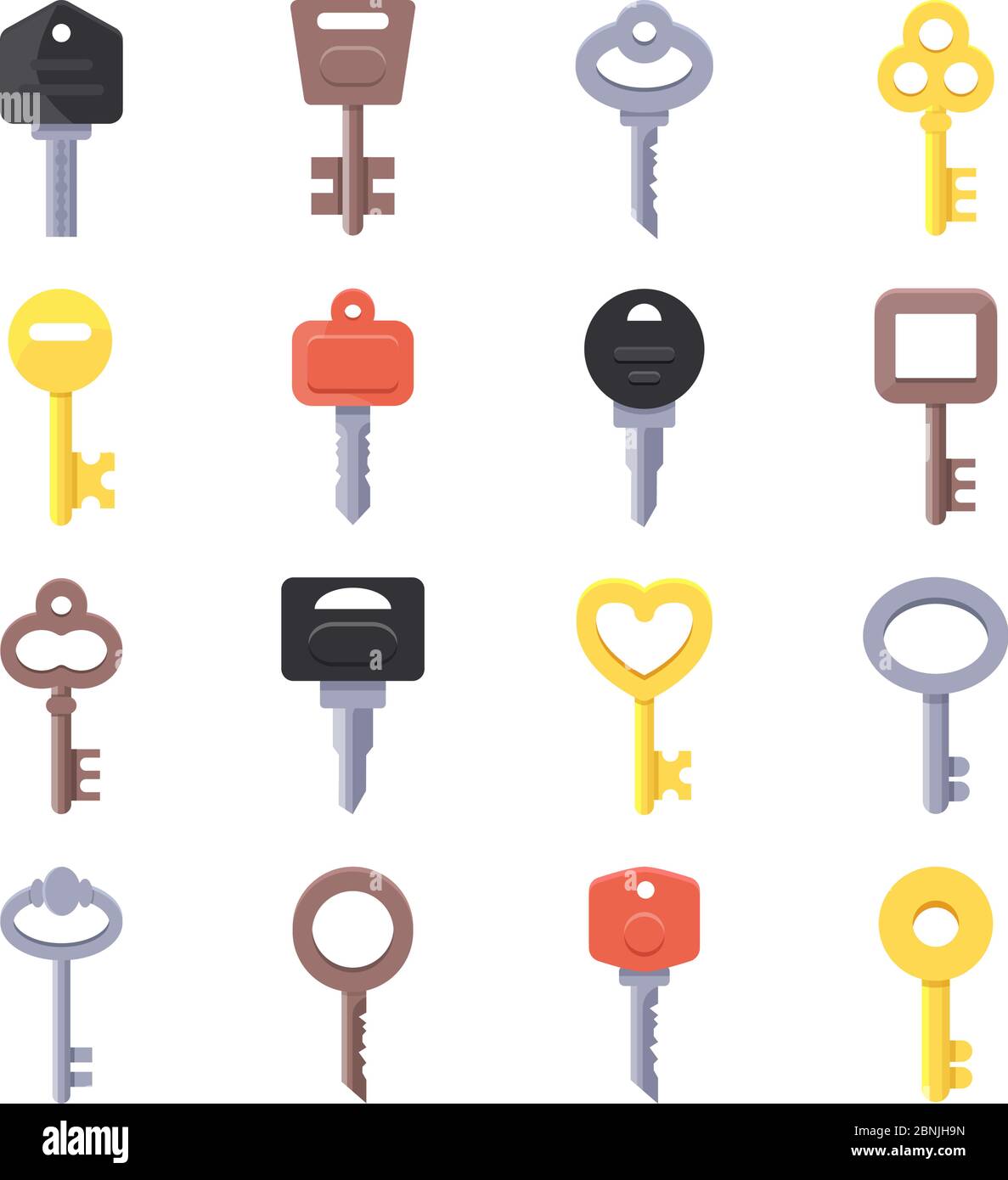 Vector pictures of keys for doors Stock Vector Image & Art - Alamy