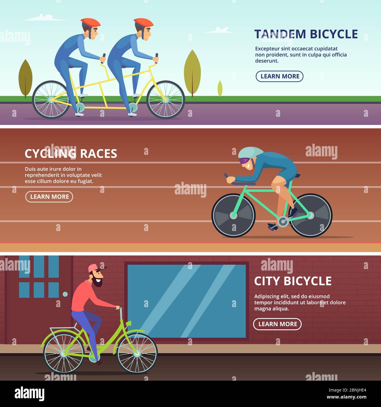 Colorful cyclists Stock Vector Images - Alamy
