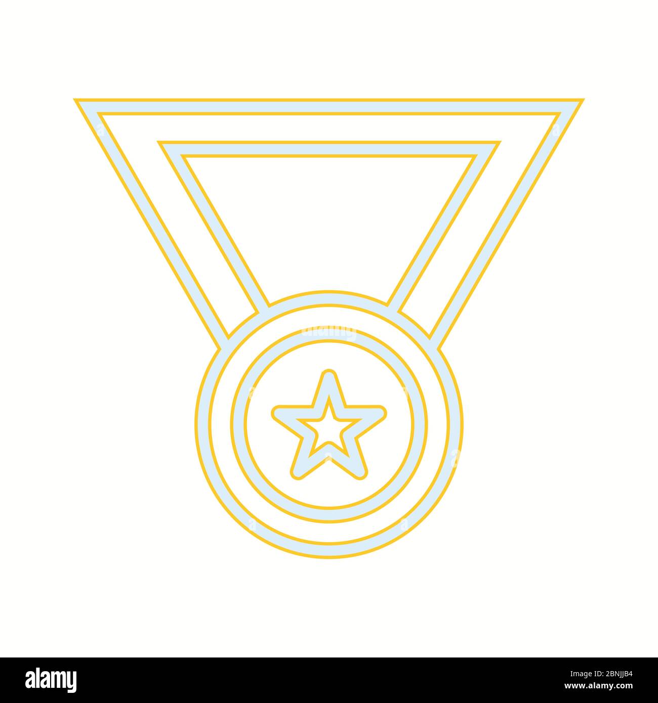 Beautiful Medal Line Vector Icon Stock Vector Image & Art - Alamy