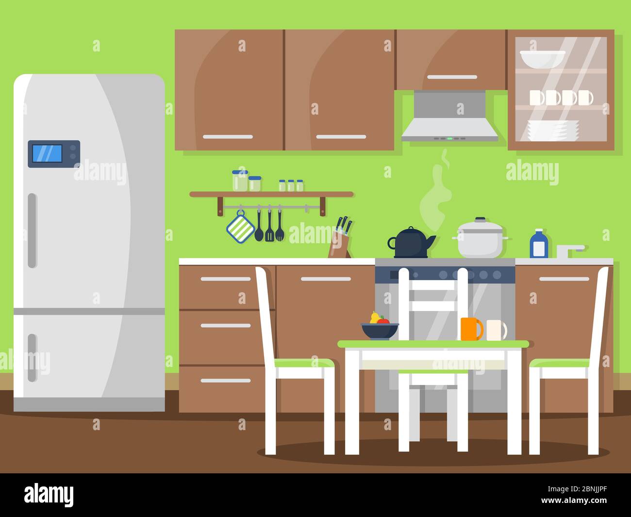 Stylish cooking equipment Stock Vector Images - Alamy