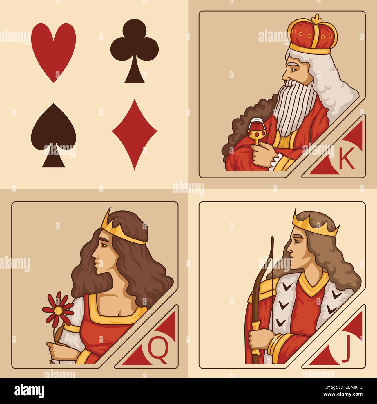 Playing card characters hi-res stock photography and images - Alamy