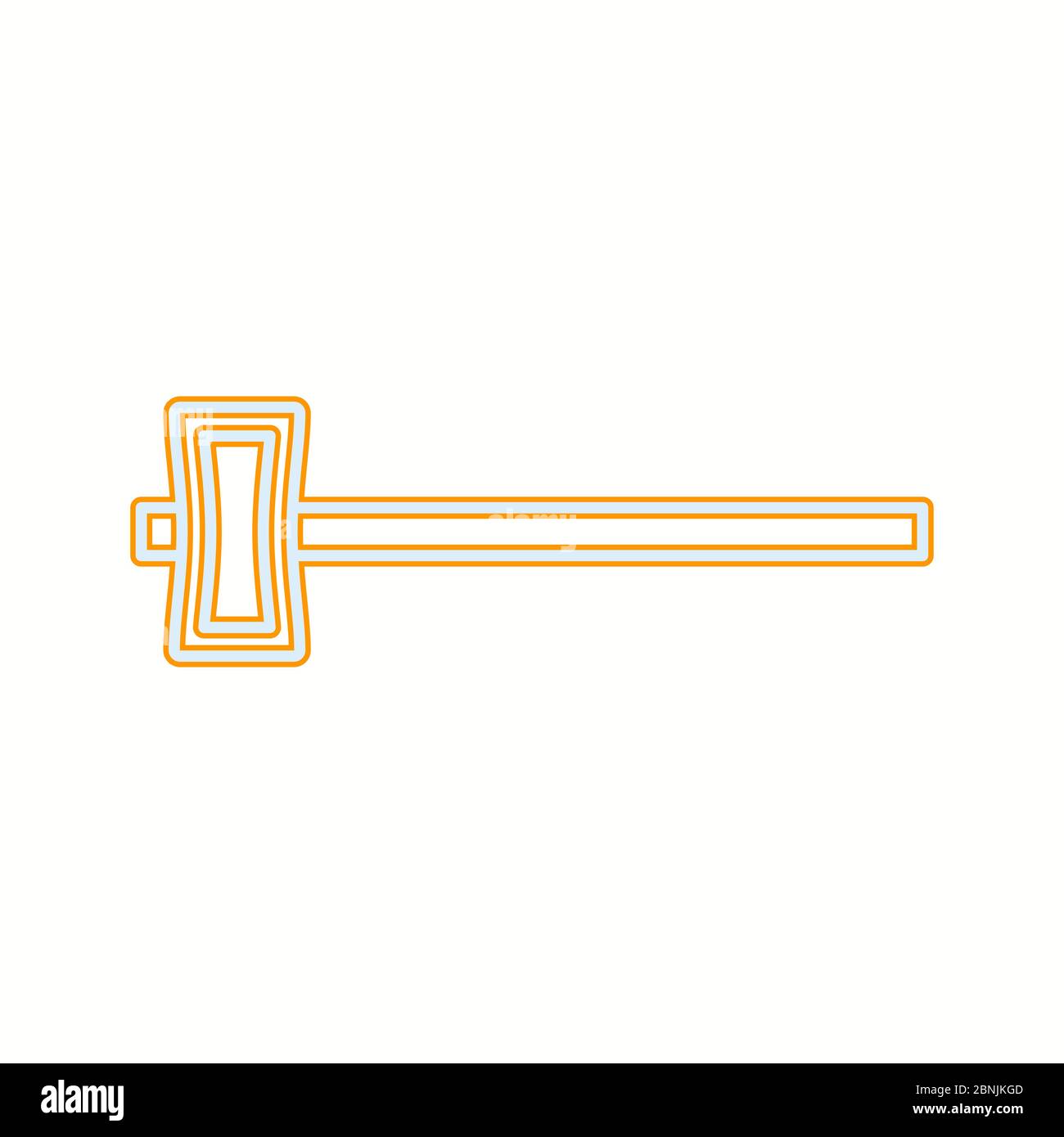 Beautiful Hammer Line Vector Icon Stock Vector Image & Art - Alamy