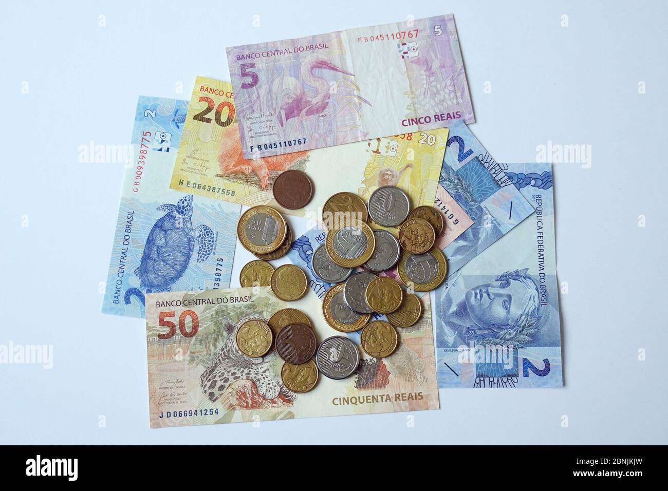 Brazilian real, real brasileiro, BRL, R$, Brasilianischer Real, coins ...