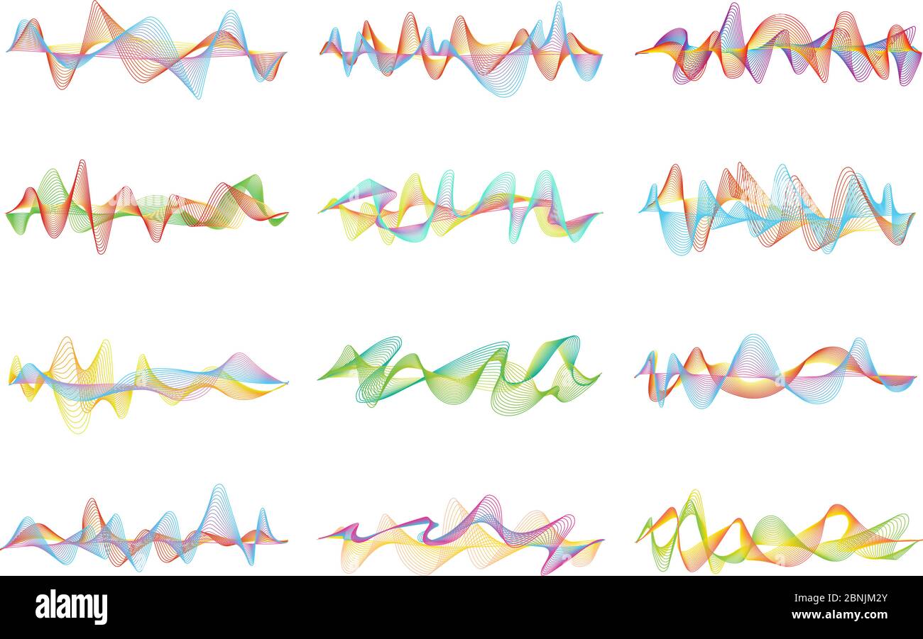 Abstract shapes and graphic waves for music equalizer Stock Vector ...