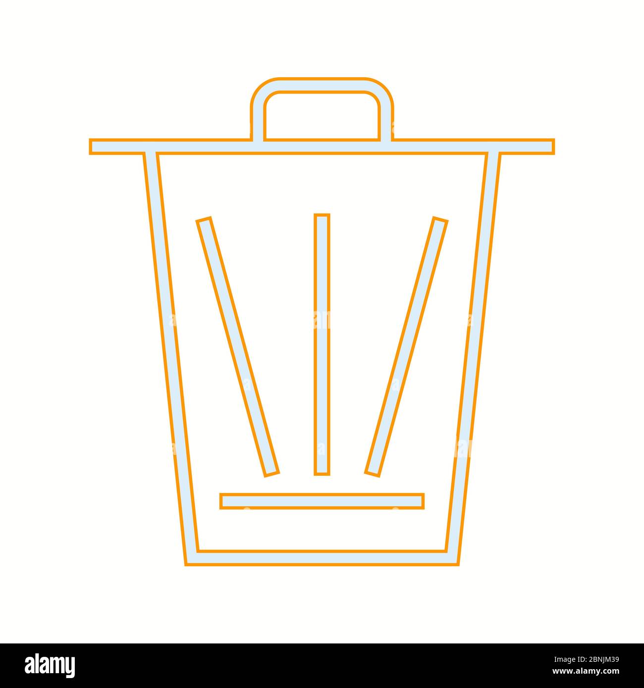 Beautiful Dustbin Line Vector Icon Stock Vector Image & Art - Alamy