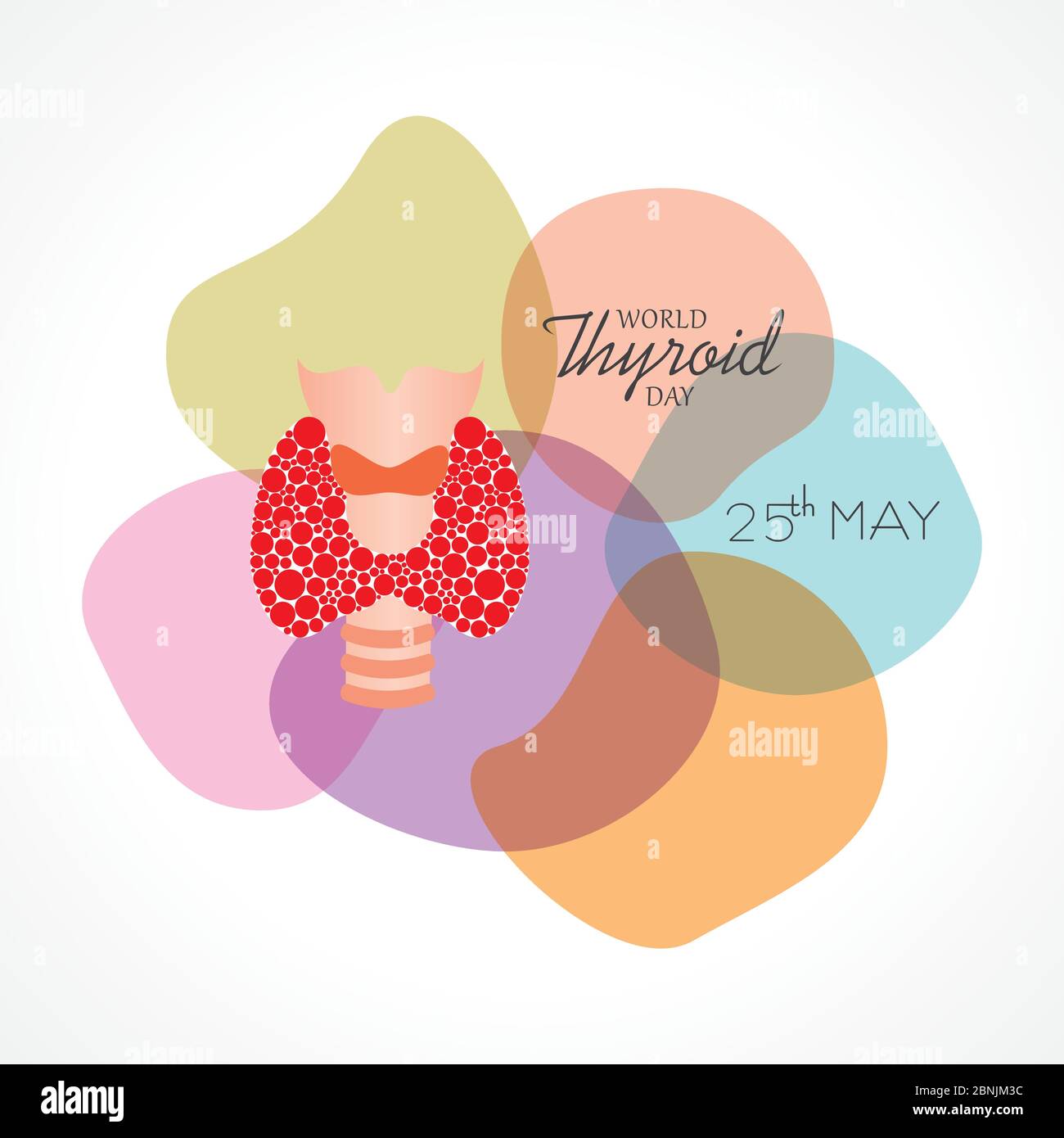 Vector illustration for World Thyroid Day which is held on 25 may. Can ...